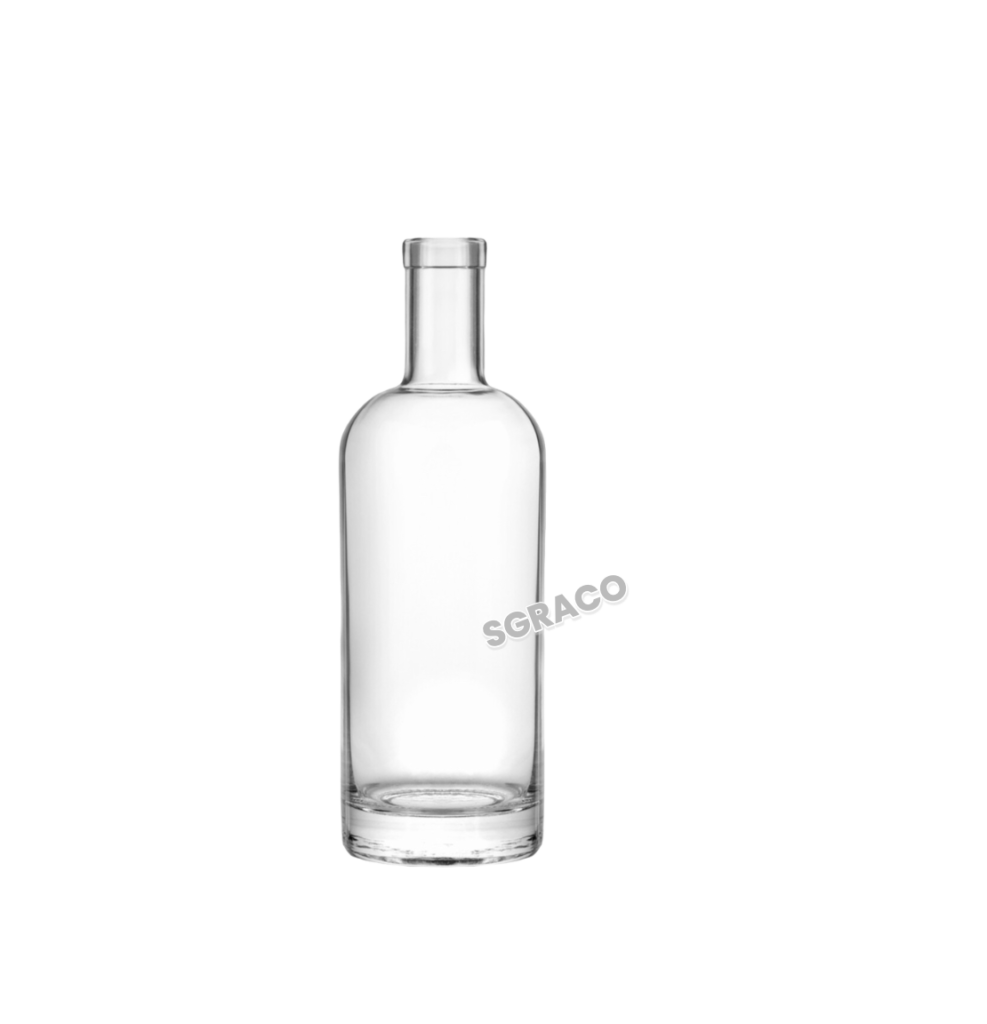 375ml Clear ASPECT Liquor Bottle - 18.5mm Cork Finish - SGRACO BOTTLES
